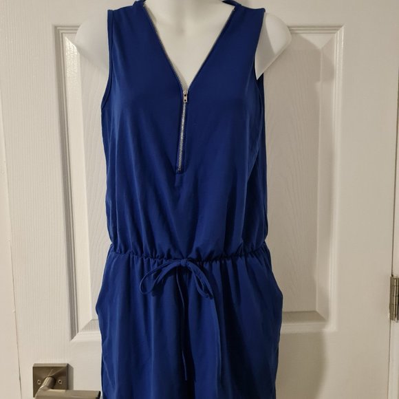Pants & Jumpsuits | Blue Shortsromper | Poshmark